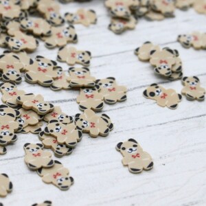 10g Teddy Bear Fimo Slices, Resin Art, Slime Making, Resin Craft ...
