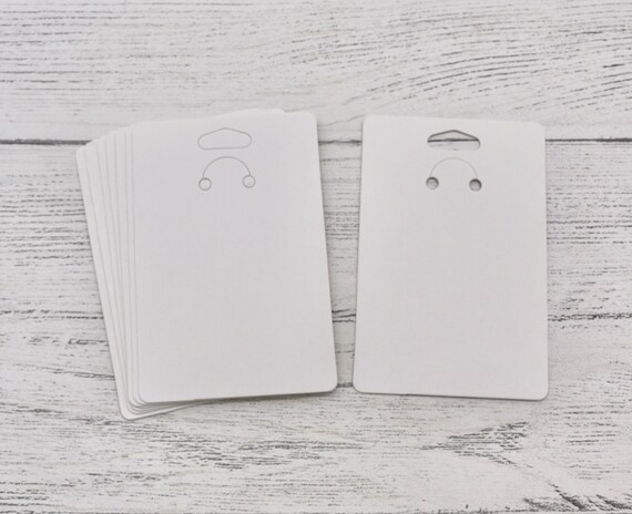 Keyring Holder Cards White Card Keyring Display Cards Key - Etsy