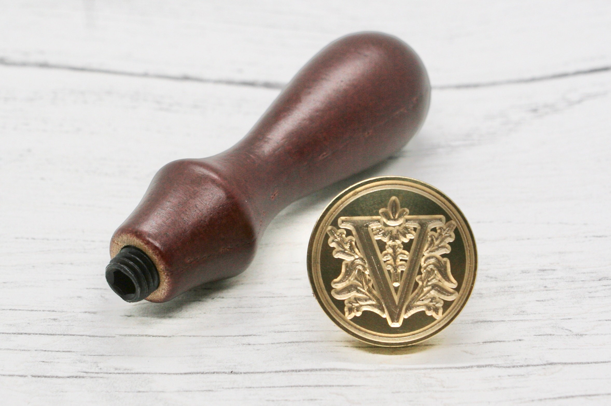 Letter V Metal Wax Stamp Head Wax Seal Head to Attach to Your - Etsy