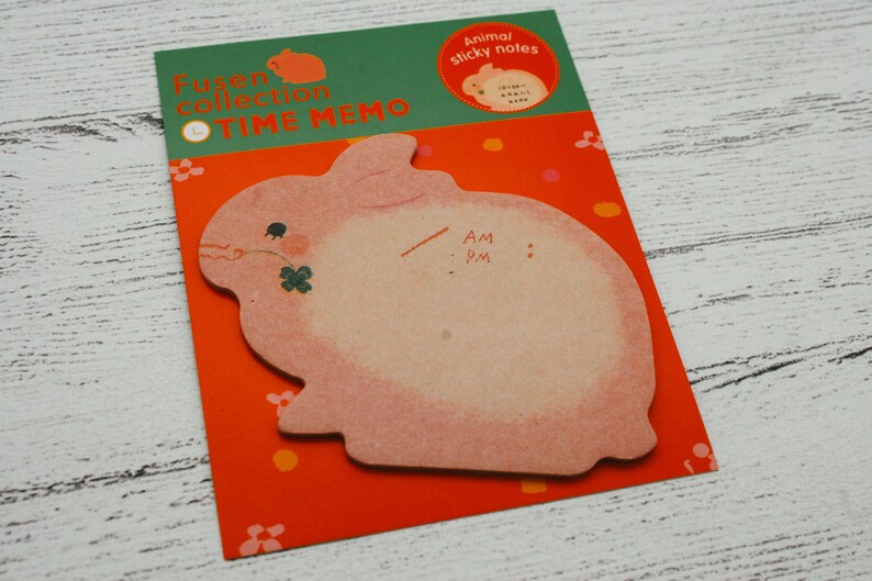 Cute Animal Sticky Notes Memo Pad, Sticky Pad Notes, Note Pad, Planner ...