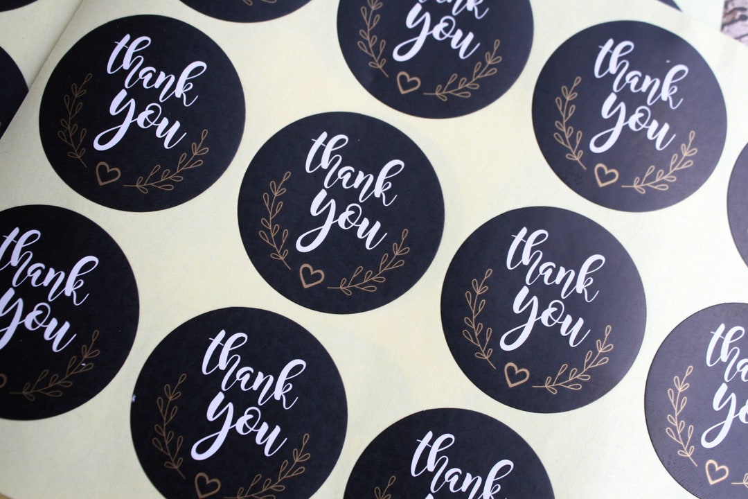 Dankeschön Sticker, Sticker zum Kleben, Verpackung Sticker, Sticker ...