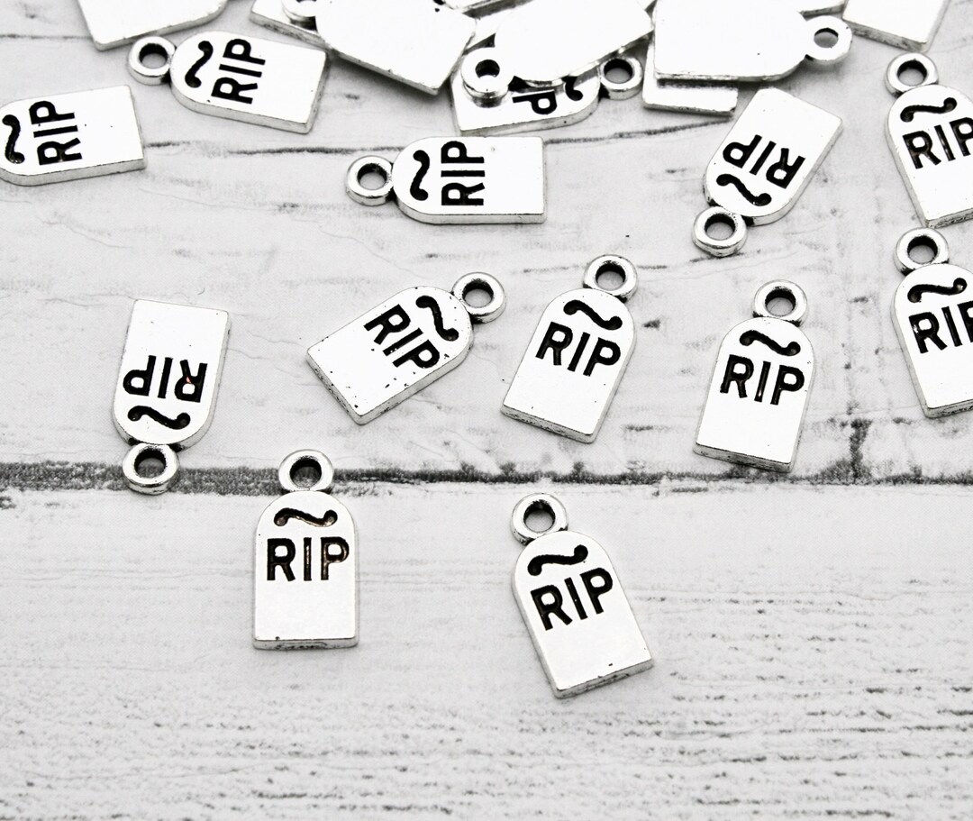 RIP Charms, Jewellery Making, Craft Supplies, Metal Charms, Charms ...