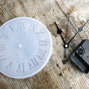 Resin Silicone Roman Numerals Clock Mould & Clock Fittings, Clock Mold ...