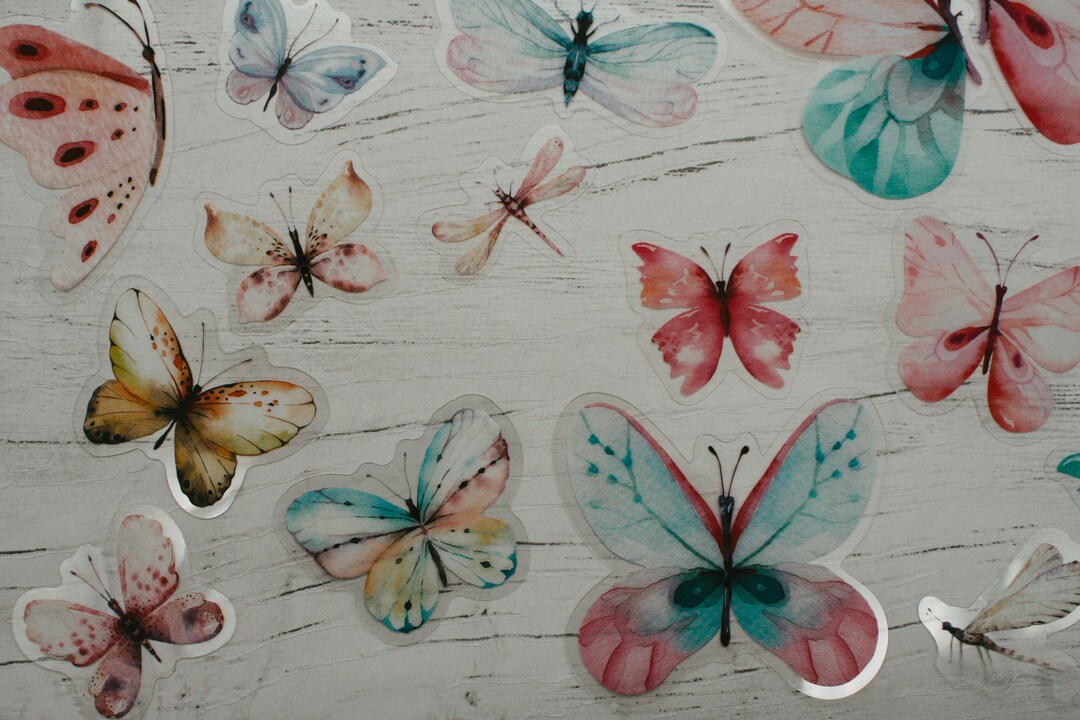 20 Butterfly Decals, Butterflies, Butterfly, Scrapbooking, Resin Decals ...