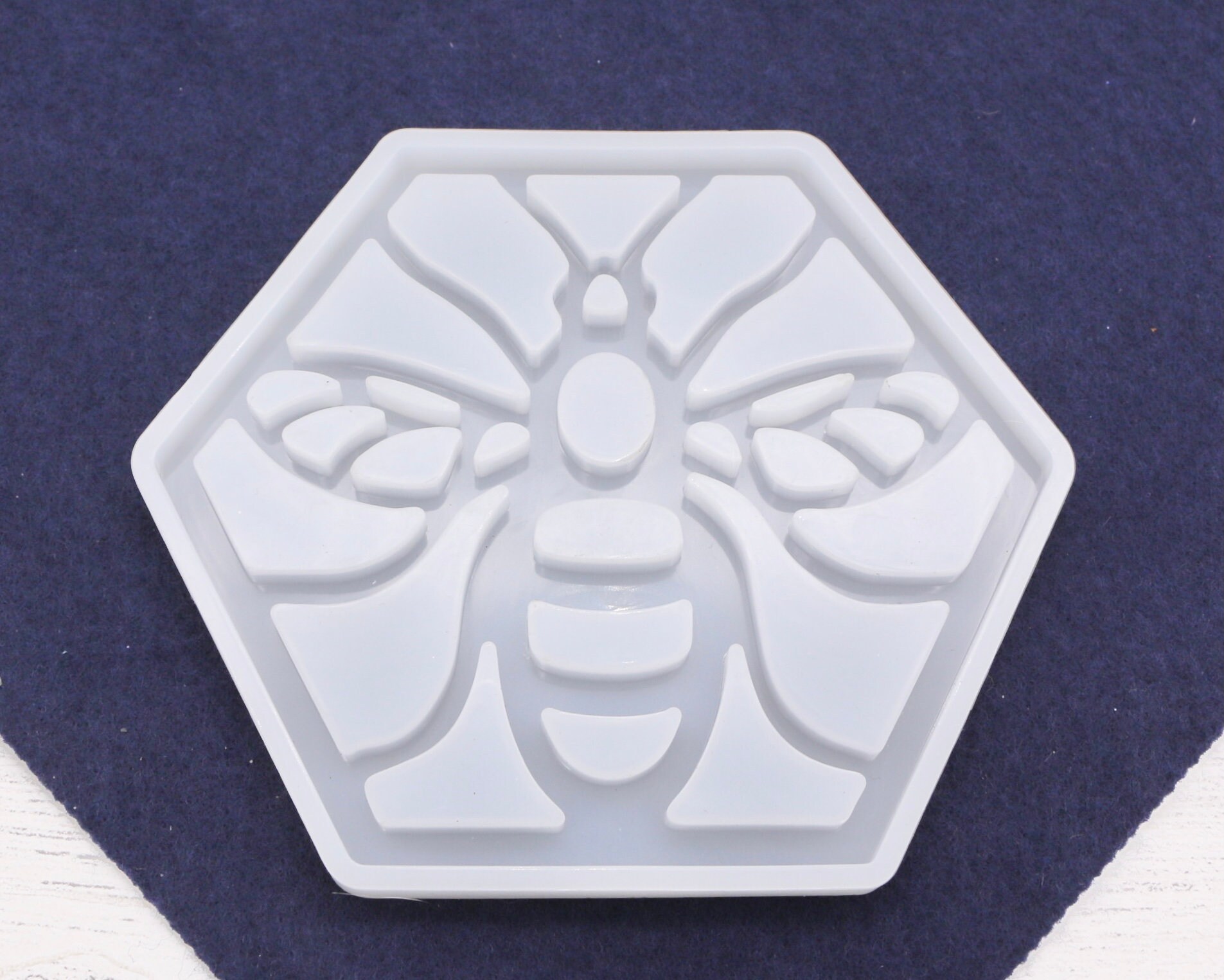 Bee and Honeycomb Hexagon Coaster Silicone Mould Bee Coaster | Etsy