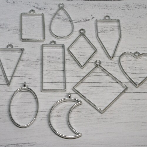 5 Flower Open Bezel Blanks Open Back Bezels for Resin - Etsy