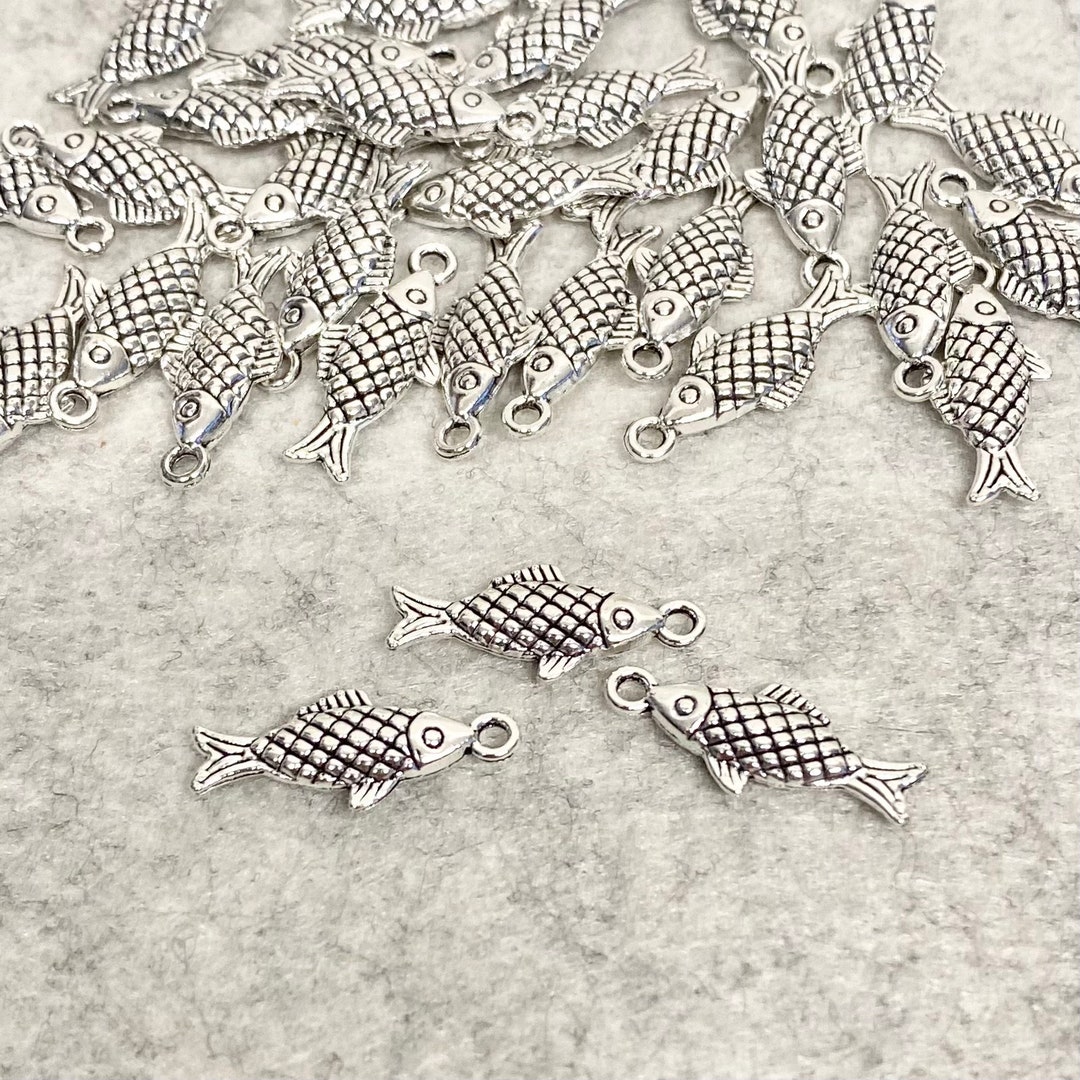 2 X Fish Charms, Carp Fish Charms - Etsy