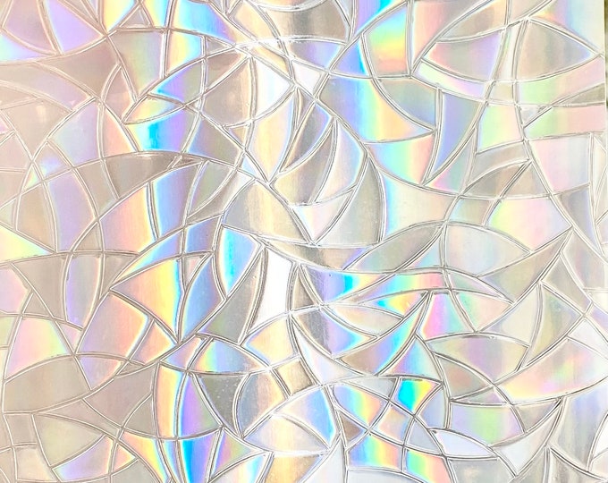 Holographic Vinyl Sheets, Decorative Vinyl Resin Inserts, Rainbow ...