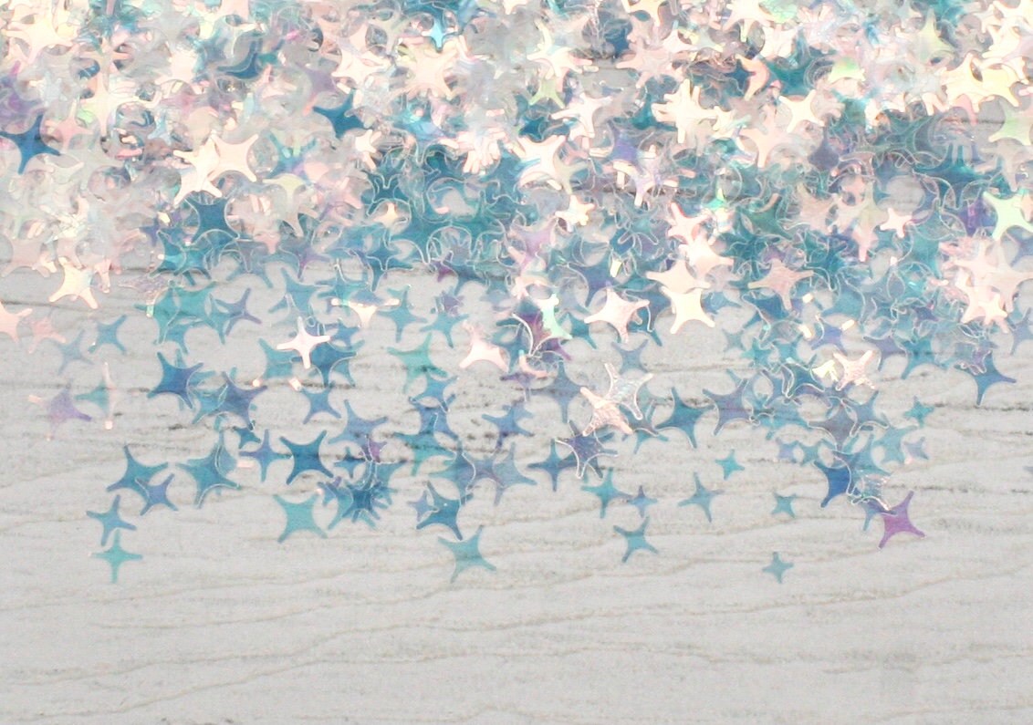 5g Iridescent Clear Tiny Star Chunky Glitter Resin Craft | Etsy