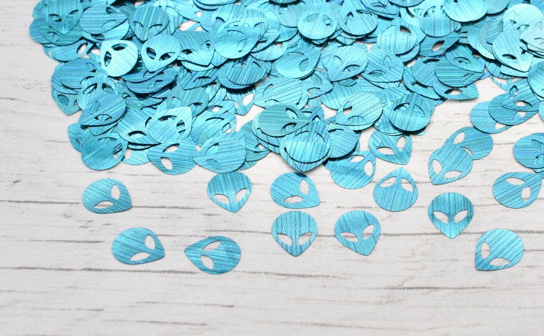 10g Blue Alien Chunky Glitter, Alien Confetti, Resin Arts, Crafting ...