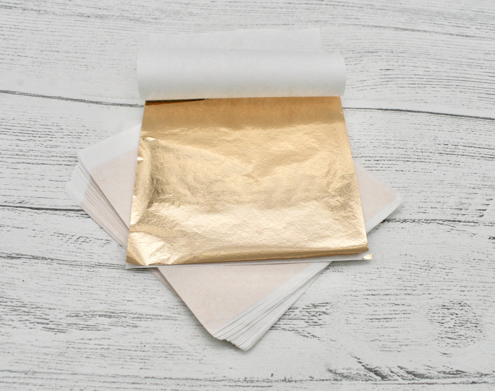 Antique Gold Leaf Foil Sheets for Crafts Scrapbooking | Etsy