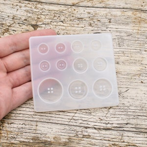 Button Silicone Mould, Button Making, Mould, Mold, Button Mold, Epoxy ...
