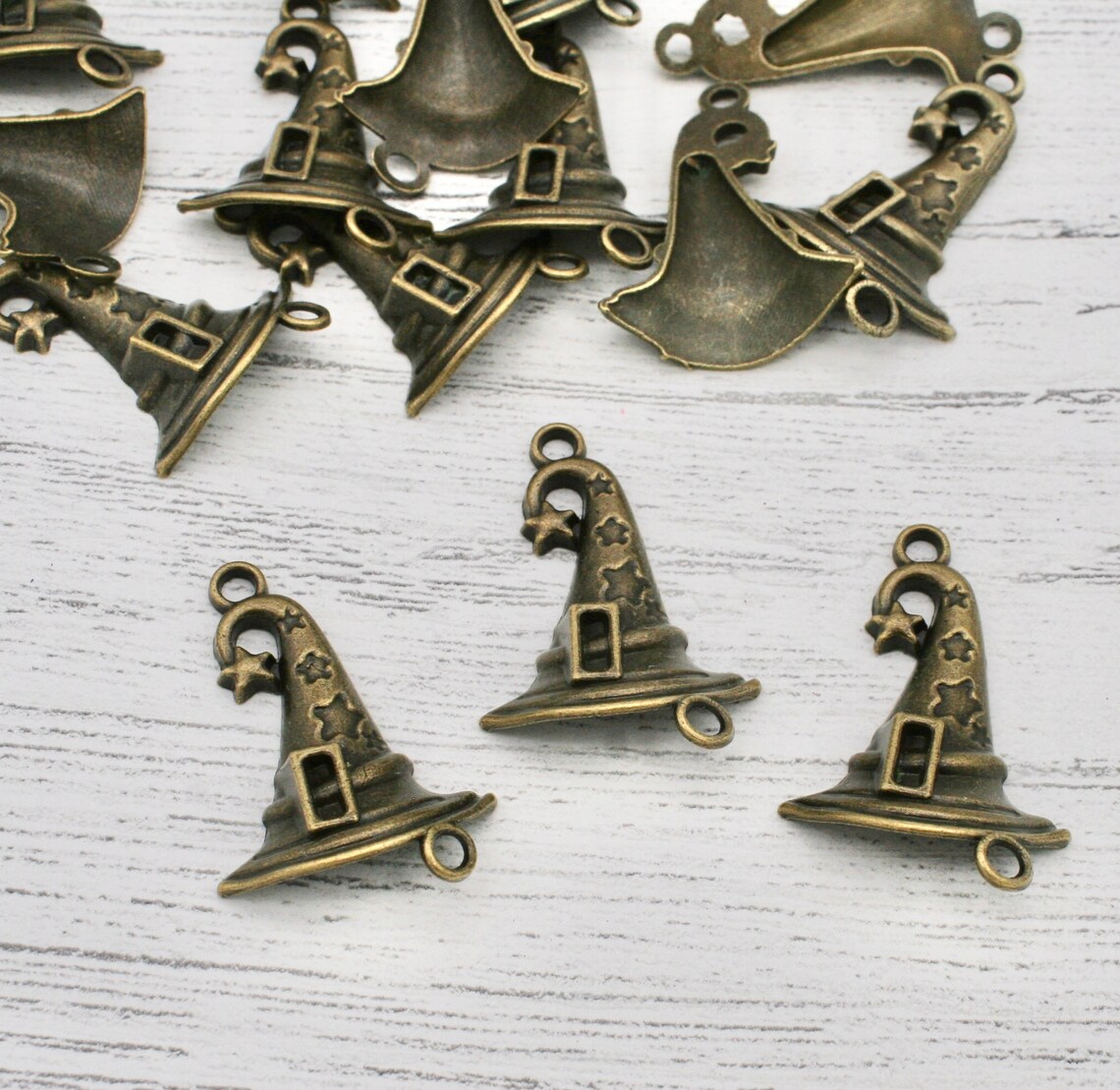 2 X Magic Hat Charms Jewellery Making Craft Supplies Wizard - Etsy