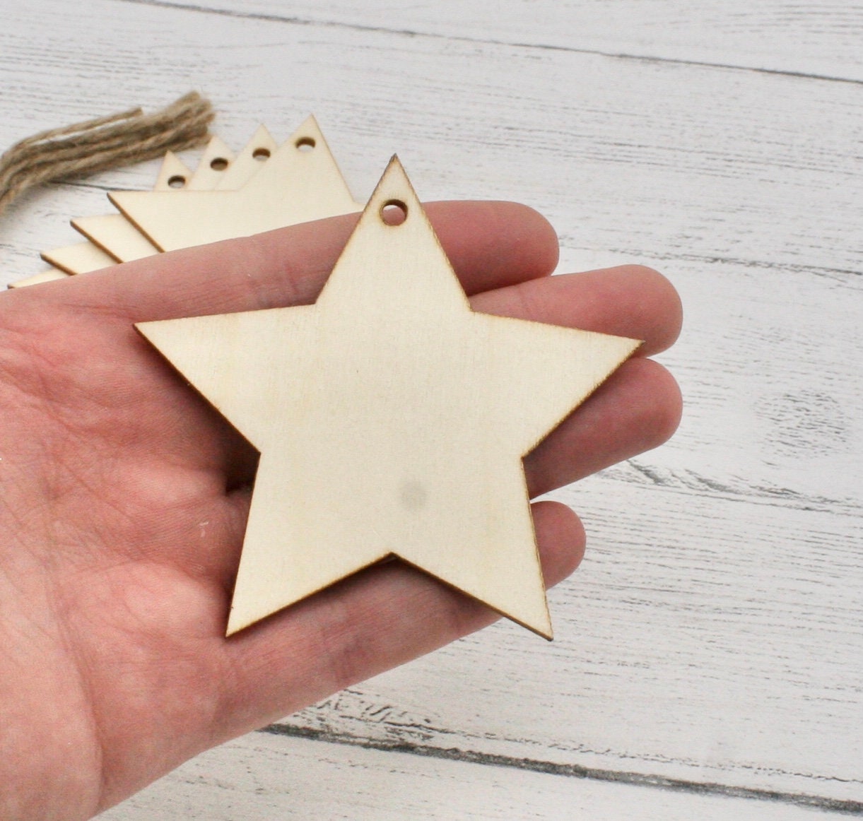 5 X Laser Cut Star Decorations, Christmas Crafts, Resin Blanks ...