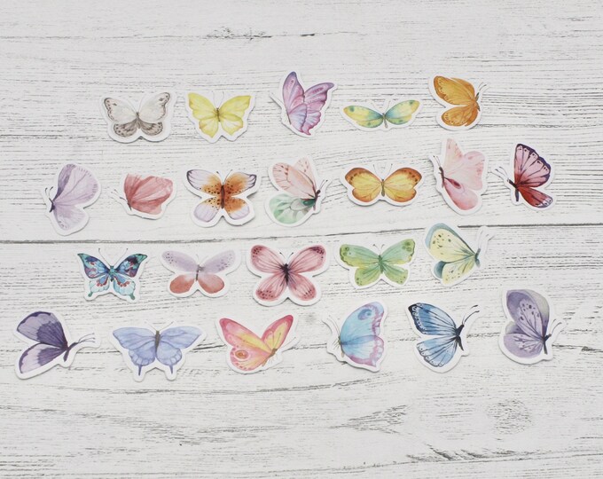 3 Sheets Self Adhesive Colorful Butterflies Stickers Colorful ...