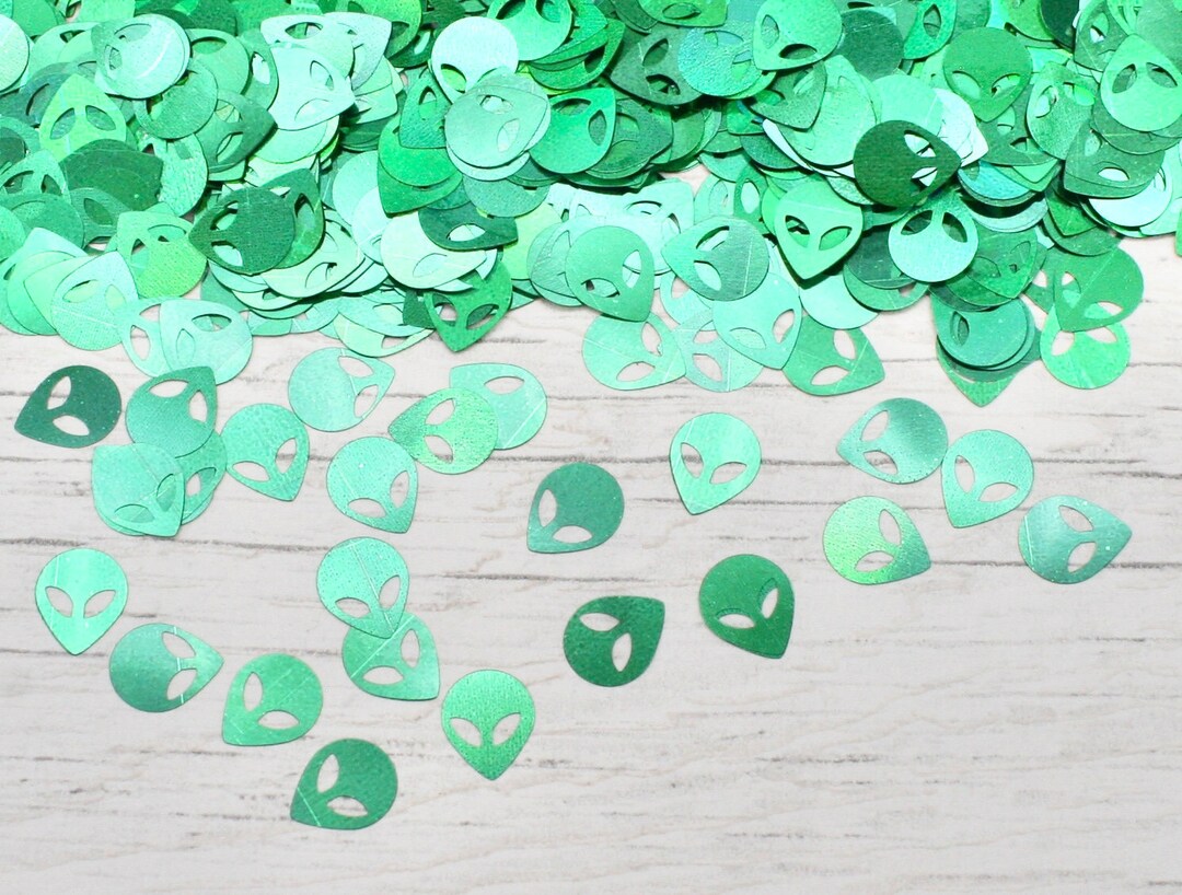 10g Deep Green Alien Chunky Glitter, Alien Confetti, Resin Arts ...