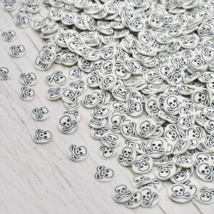 10g Skull and Cross Bones Fimo Slices, Resin Art, Resin Craft Supplies ...