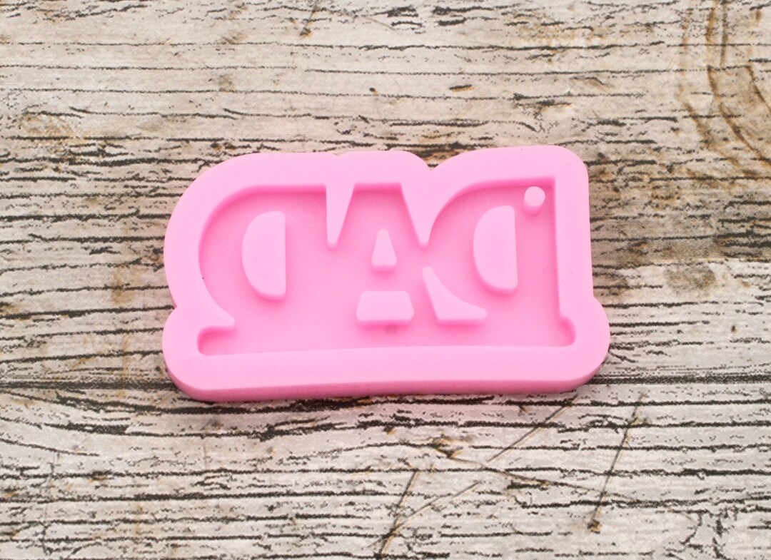 Dad Silicone Mould, Dad Keyring Silicone Mould, Keyring Making, Pendant ...