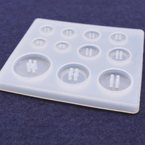 Button Silicone Mould, Button Making, Mould, Mold, Button Mold, Epoxy ...