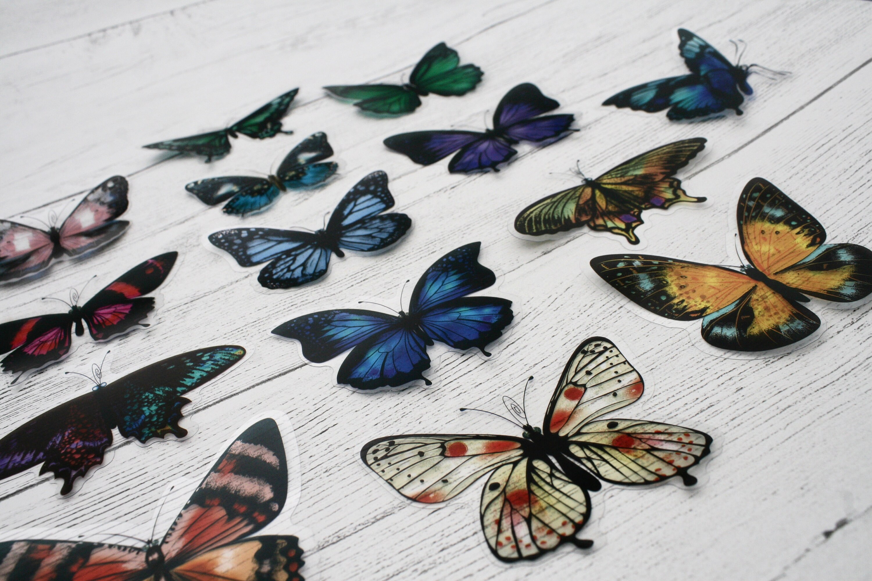 14 Butterfly Decals Butterflies Butterfly Scrapbooking | Etsy