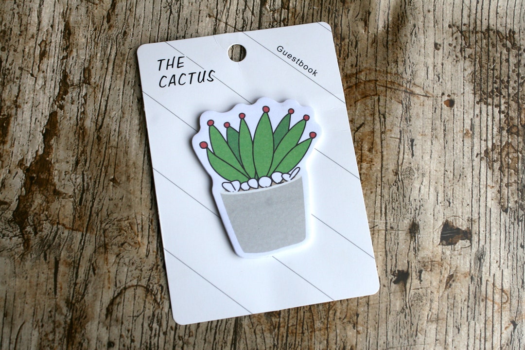Cactus Sticky Notes, Sticky Pad Notes, Note Pad, Planner Notes, Memo ...