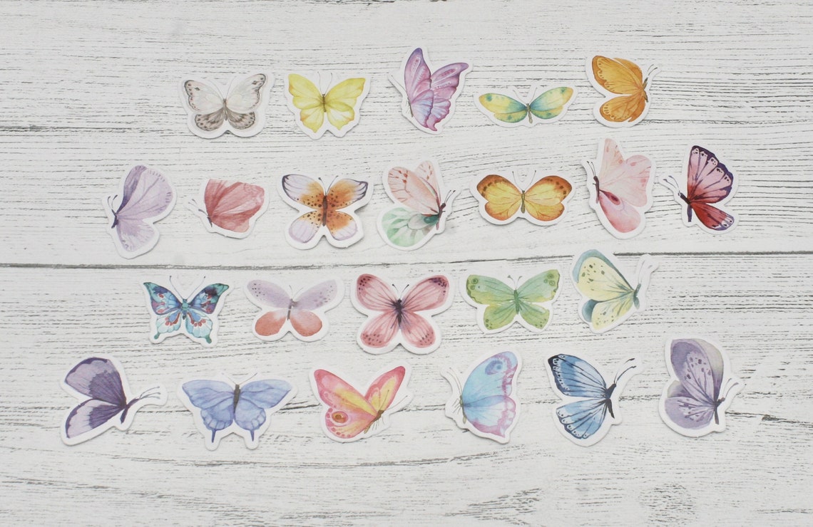23 X Butterfly Stickers Butterfly Stickers Sticker Stamp - Etsy