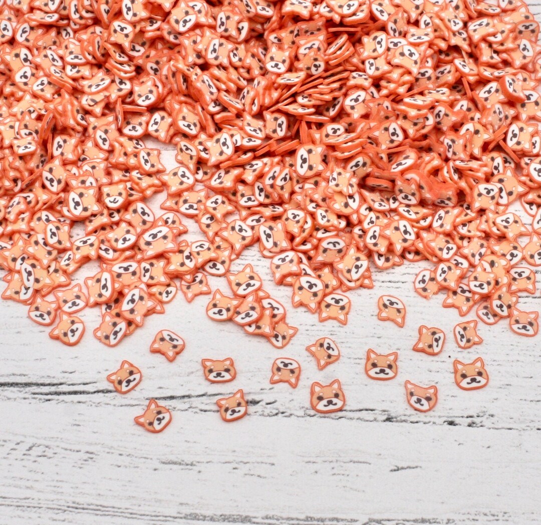 10g Fox Fimo Slices, Resin Art, Slime, Resin Craft Supplies, Fox, Fox ...