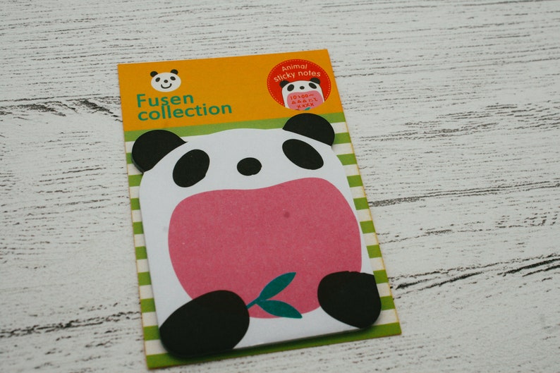 Cute Animal Sticky Notes Memo Pad, Sticky Pad Notes, Note Pad, Planner ...
