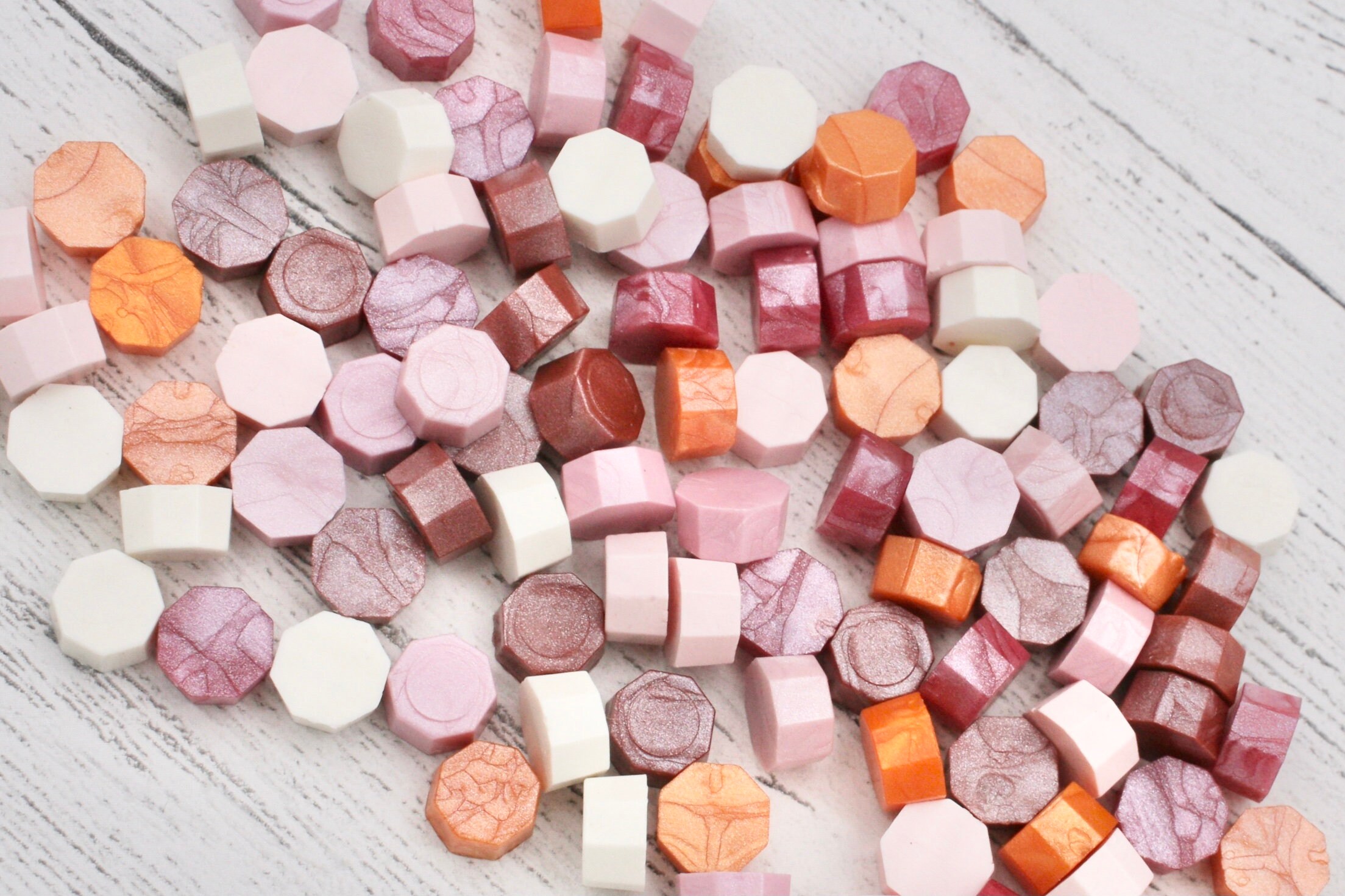 20 Pink Mixed Colour Wax Beads for Metal Wax Stamper Wax | Etsy