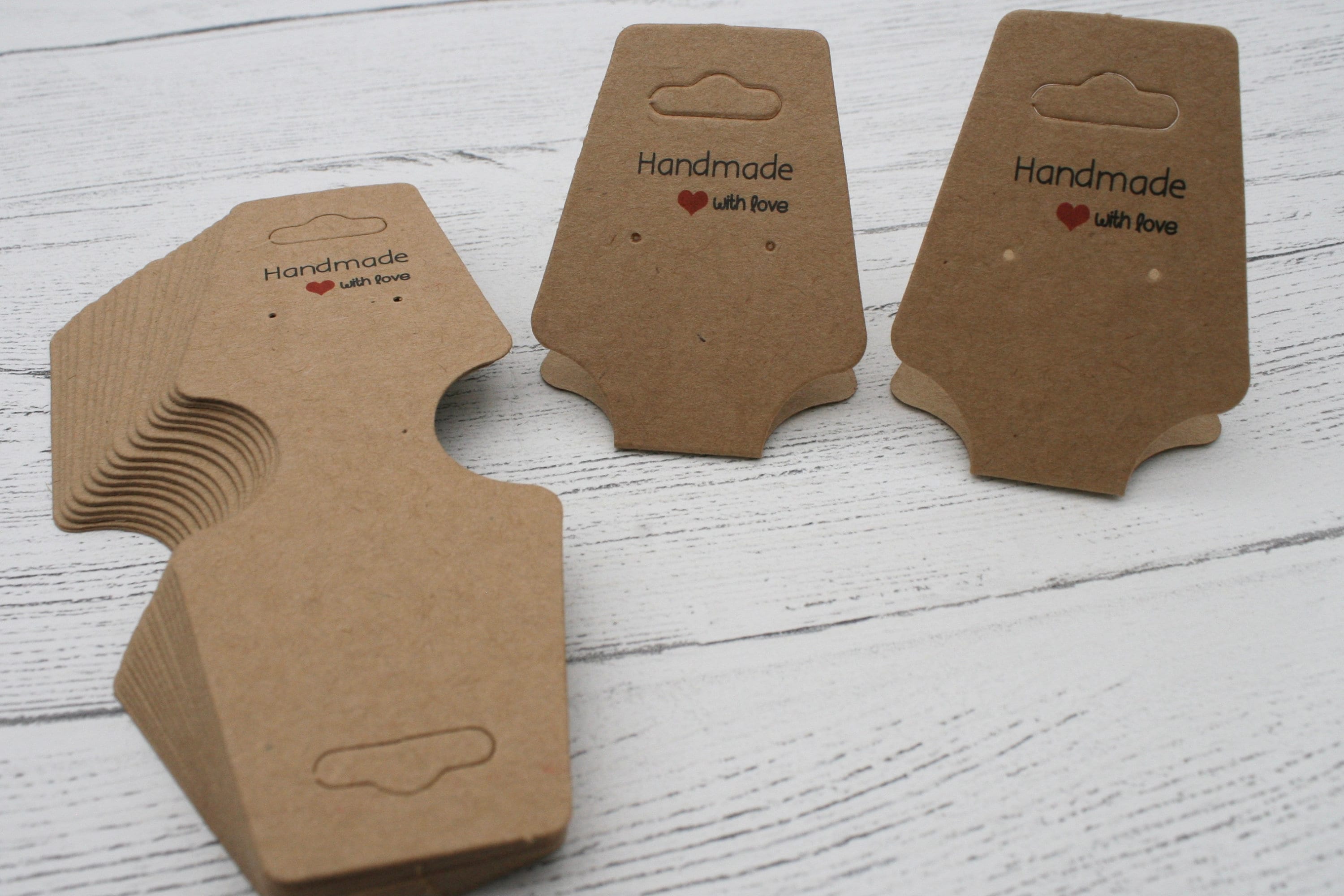 Kraft Folding Earring Holder Cards, Earring Display Cards, Jewellery ...