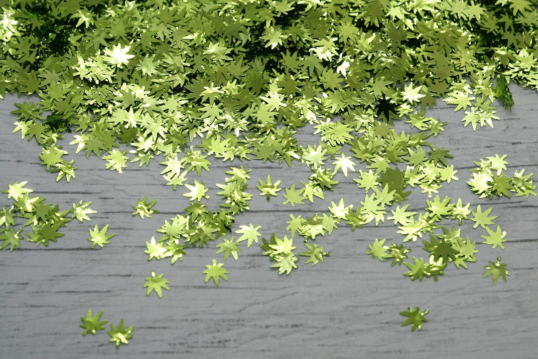 10g Light Green Weed Leaves Chunky Glitter, Confetti, Resin Arts ...