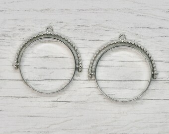 10PCS 32mm Round Open Back Bezel Pendant Open Back for Resin - Etsy