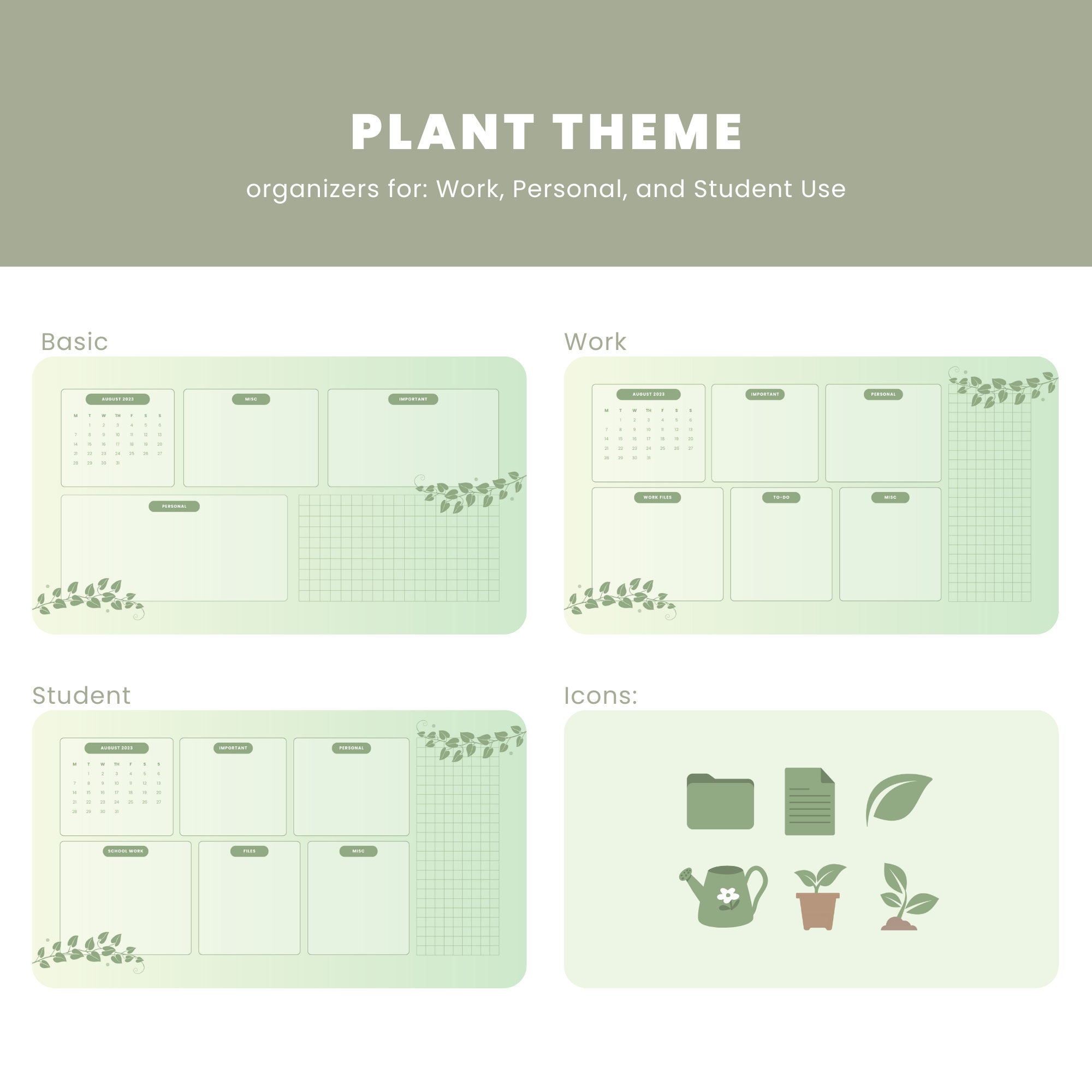Desktop Organizer Wallpaper August 2023 to December 2024 Desktop ...