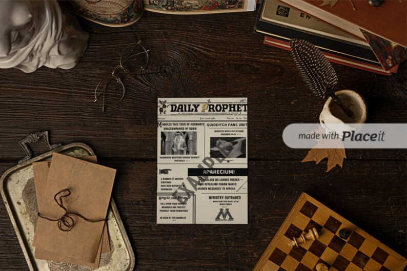 Buy PDF Harry Potter Daily Prophet Blank Printable Newspaper PDF ...