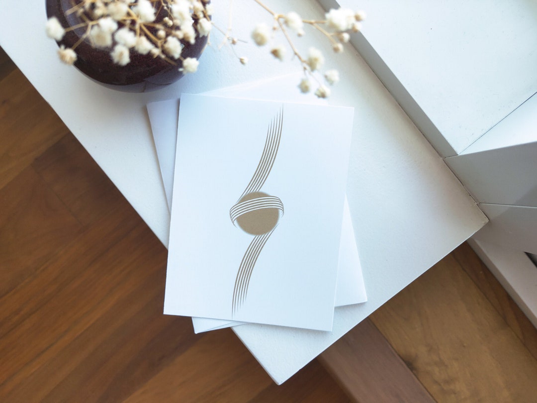 Hold -- Post Card Greeting Card Event Card Anniversary | Line Work | - Etsy