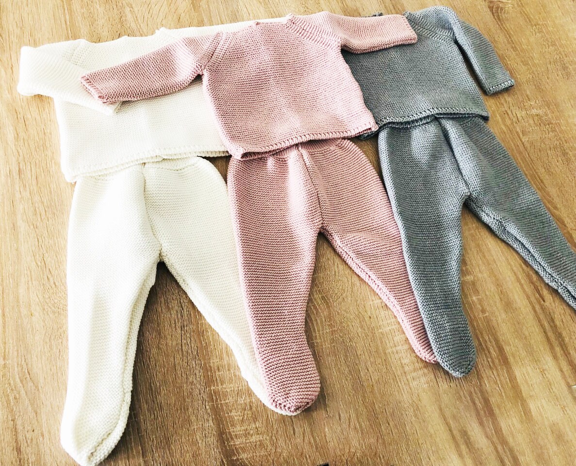 Merino Wool 2 or 3 Piece Baby Set / Winter Baby Outfit Clothes ...
