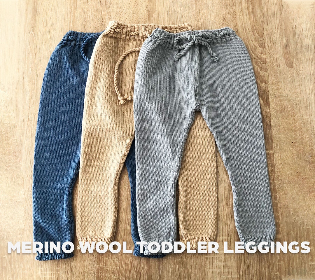 Merino Wool Toddler Kids Leggings Pants / Winter Toddler Outfit Clothes ...