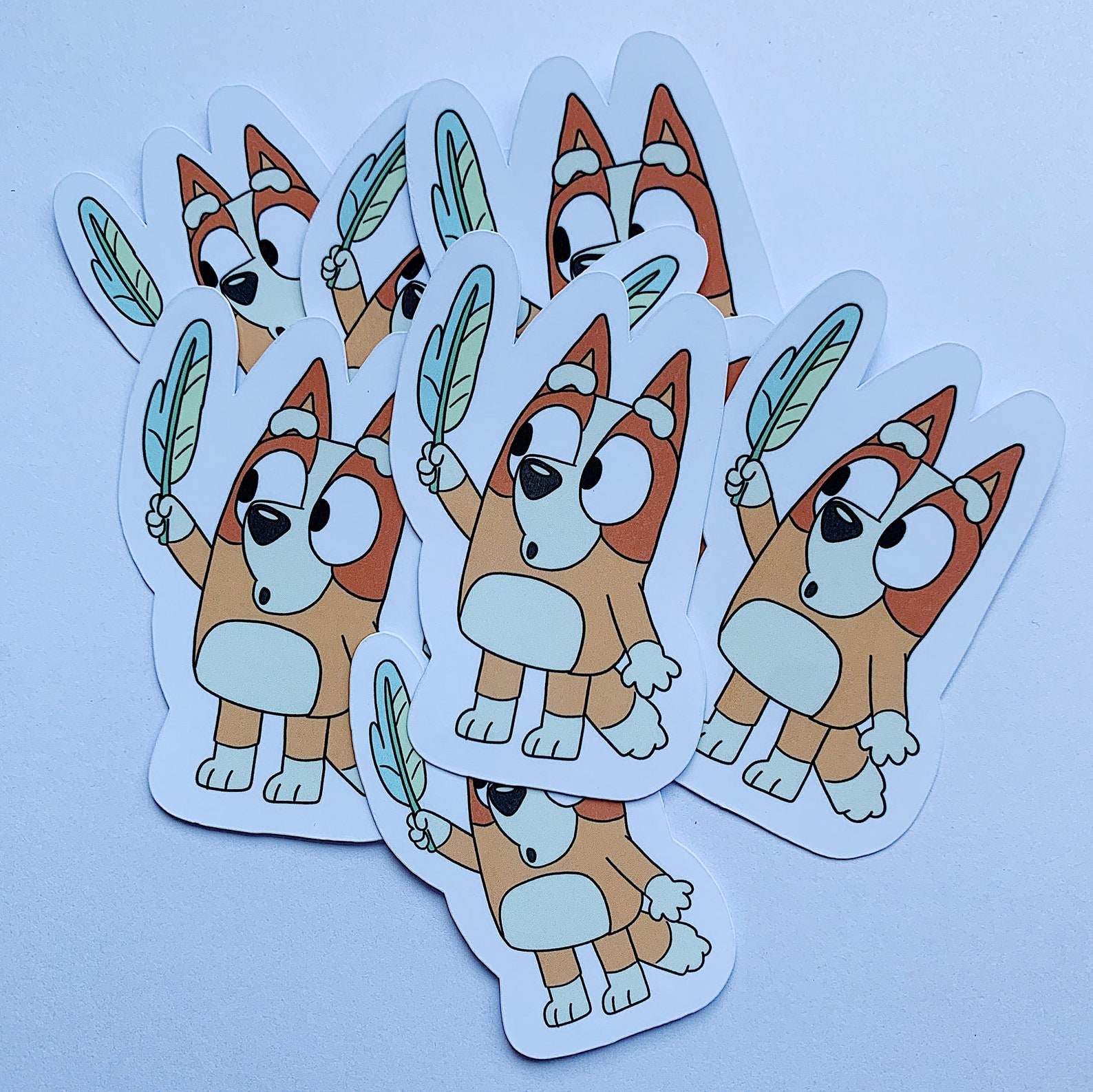 Bluey Kids TV Stickers Bluey Sticker Bingo Stickers | Etsy