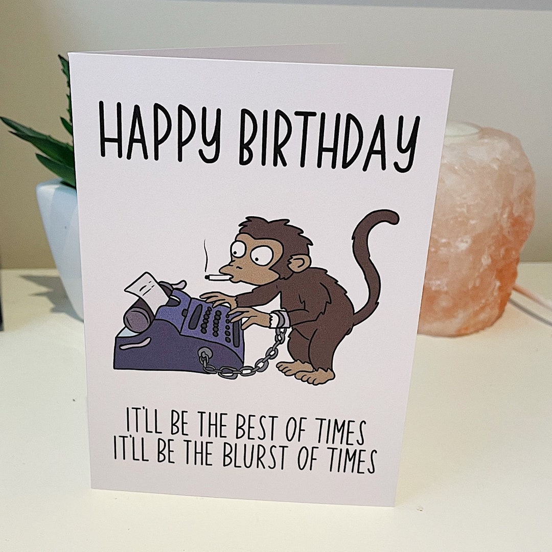 The Simpsons Best of Times Blurst of Times Birthday Card, the Simpsons ...