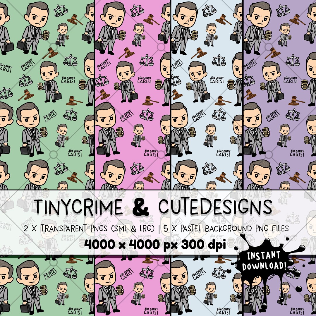 SVU ADA Sonny Carisi Seamless Pattern | Pastel Backgrounds and ...