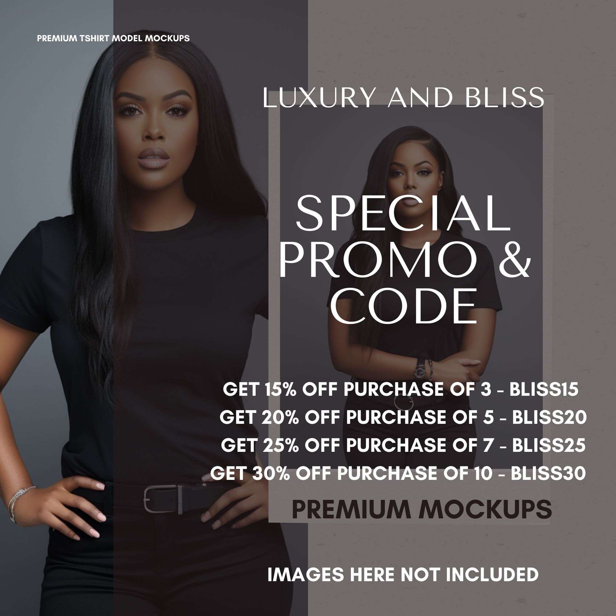 Premium Black Tshirt Mockup Black Model Mockup Black Model Tshirt ...