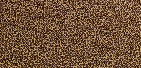 Animal Skin Print Fabric Leopard Pattern 8 100% Woven | Etsy