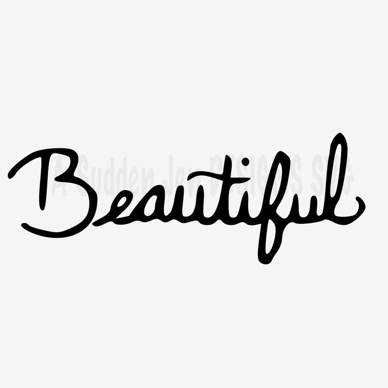 Beautiful SVG Handwritten Svg PNG Digital Cut File SVG | Etsy