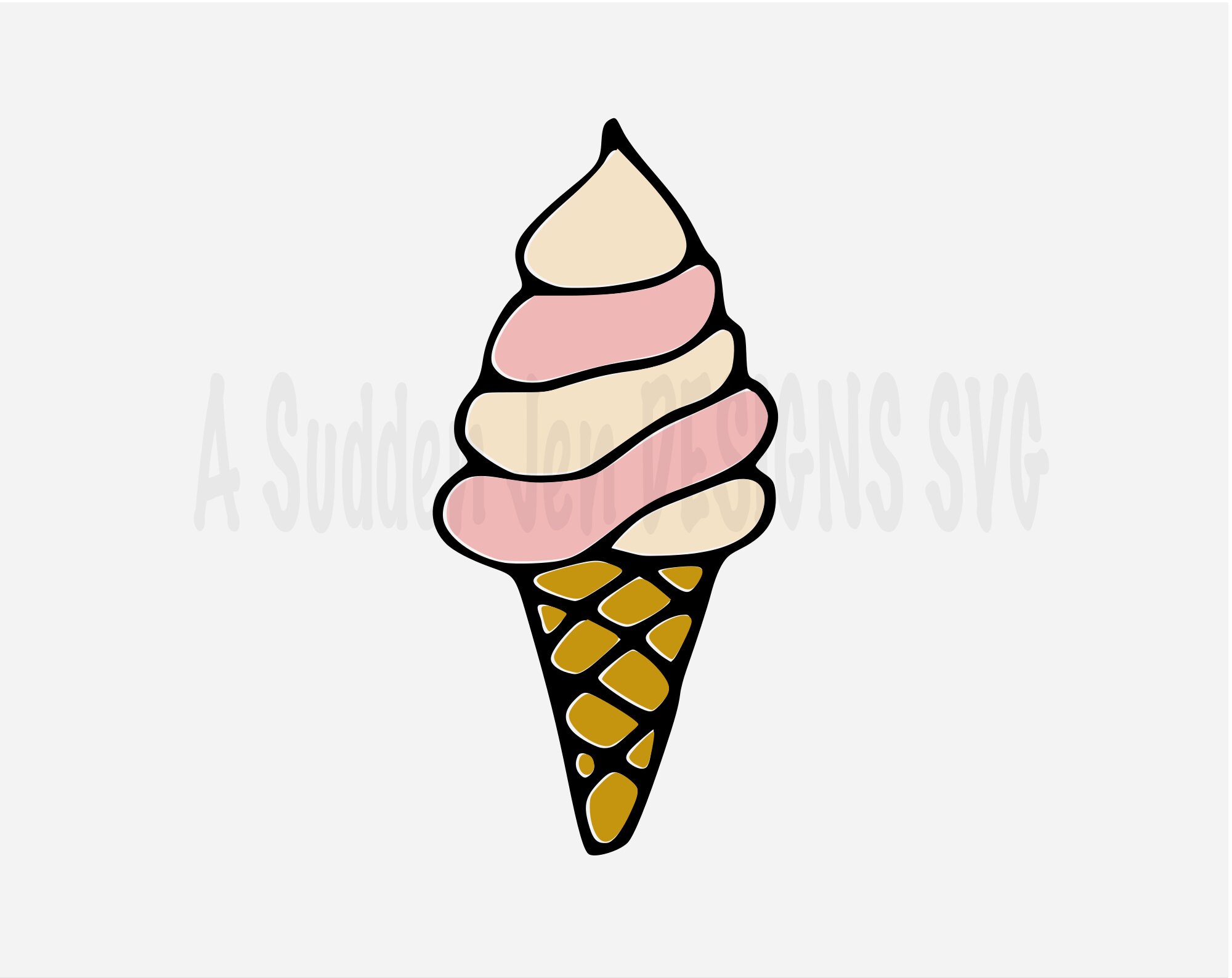 Ice Cream Dessert Svg Svg Cut Files For Cricut Maker Hand Drawn