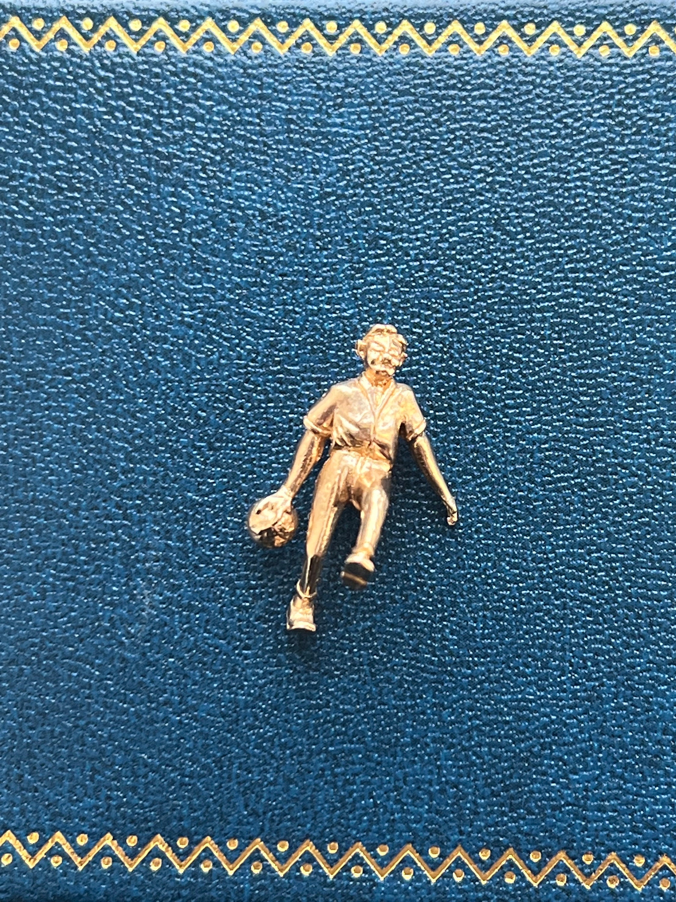 9ct Gold Vintage Bowler Charm - Etsy