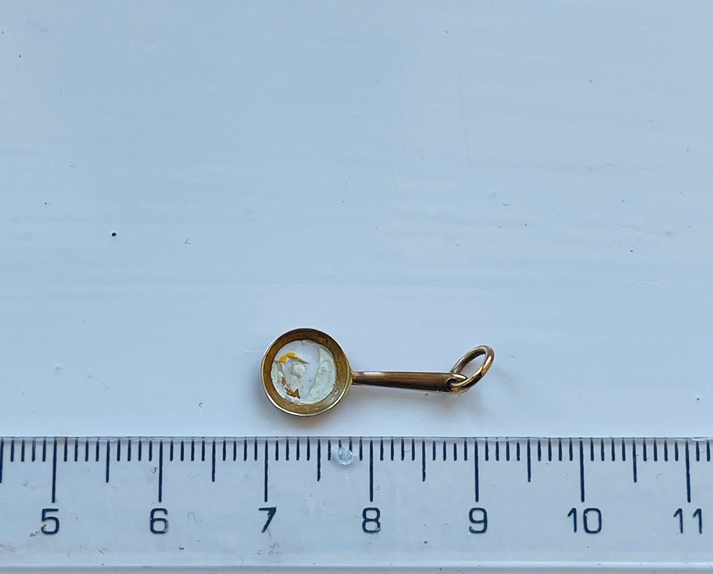 9ct Gold Vintage Frying Pan Charm - Etsy