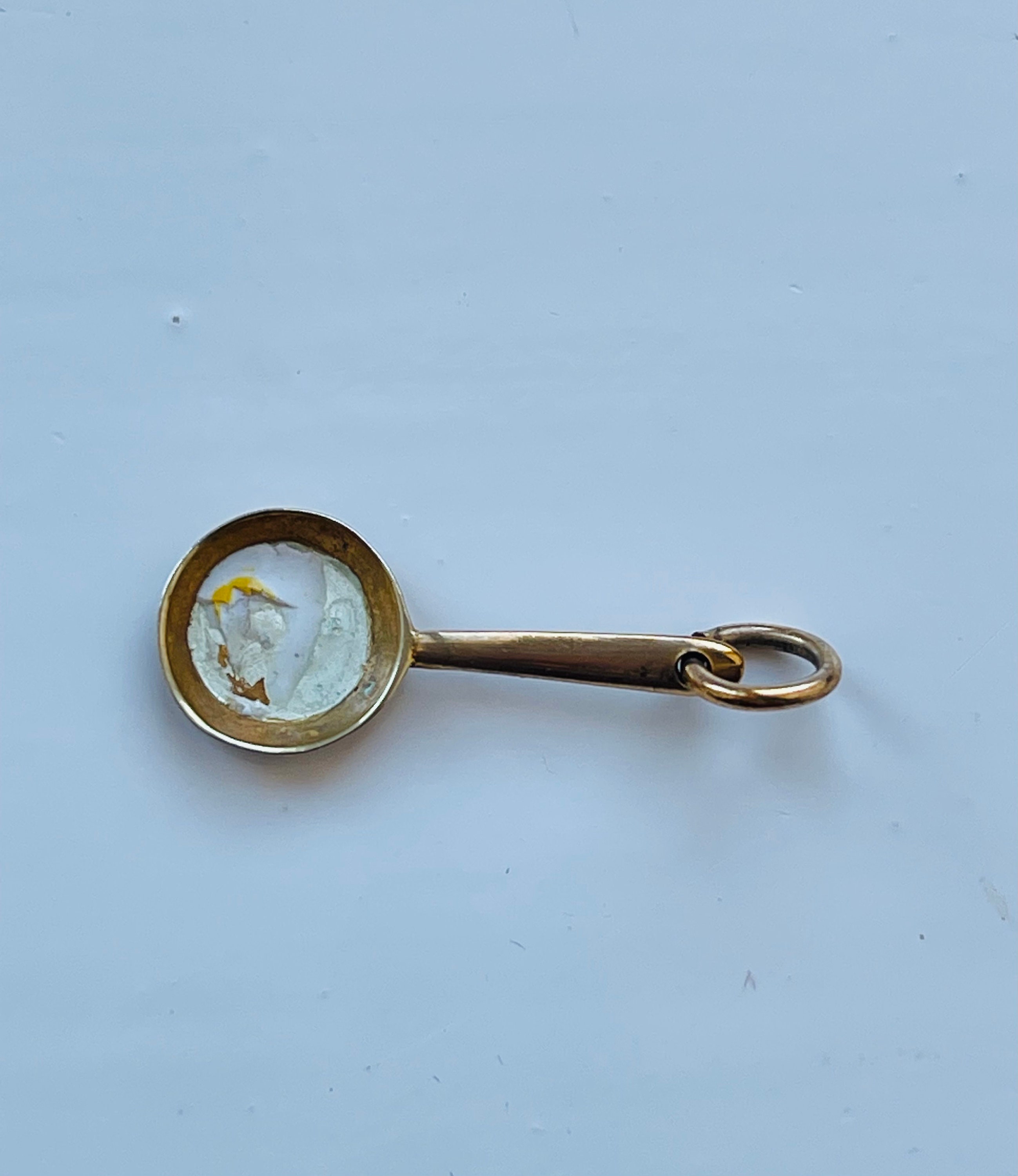 9ct Gold Vintage Frying Pan Charm - Etsy