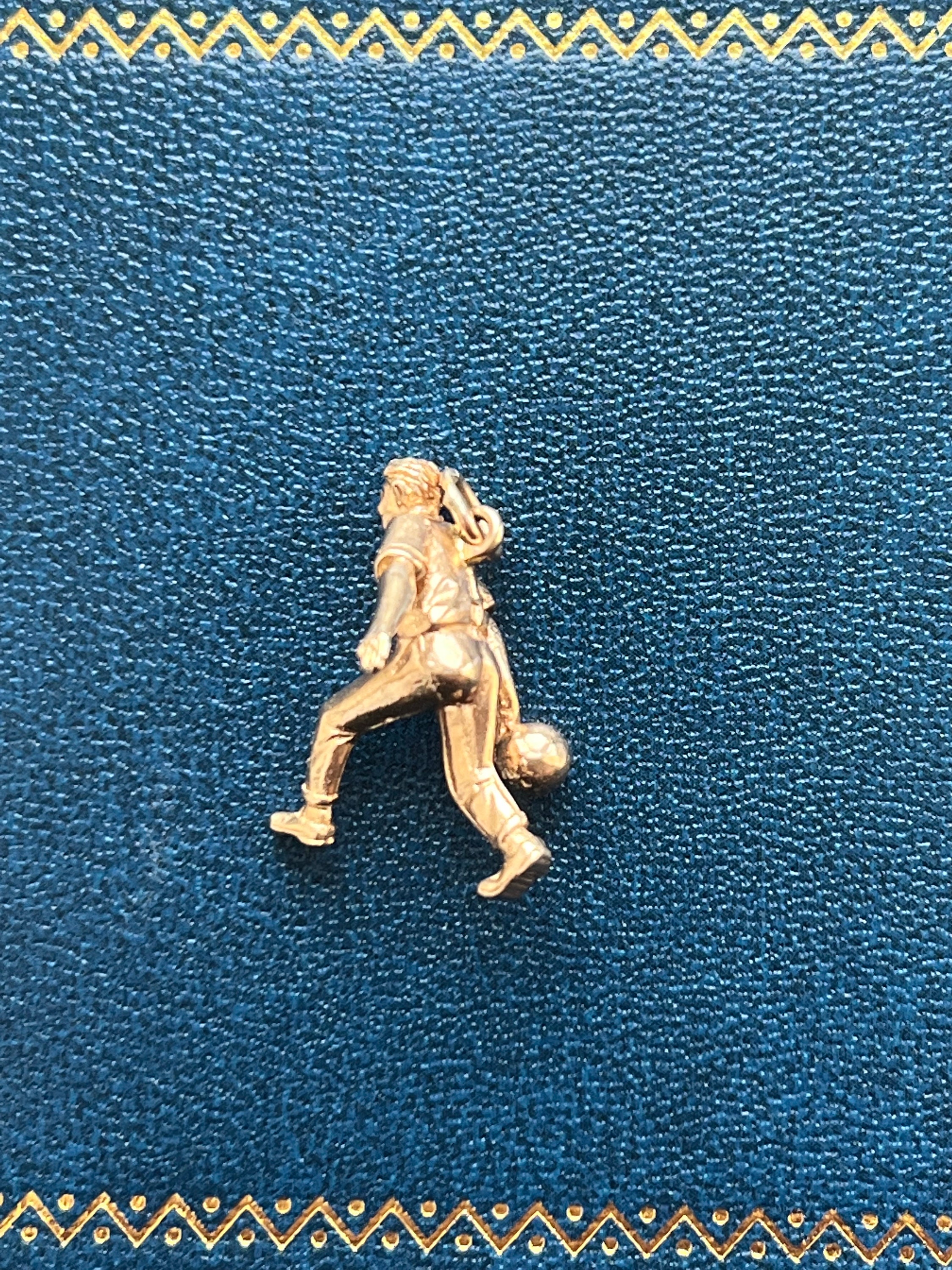 9ct Gold Vintage Bowler Charm - Etsy