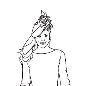 Kate Middleton imprimible para colorear página hoja de - Etsy México