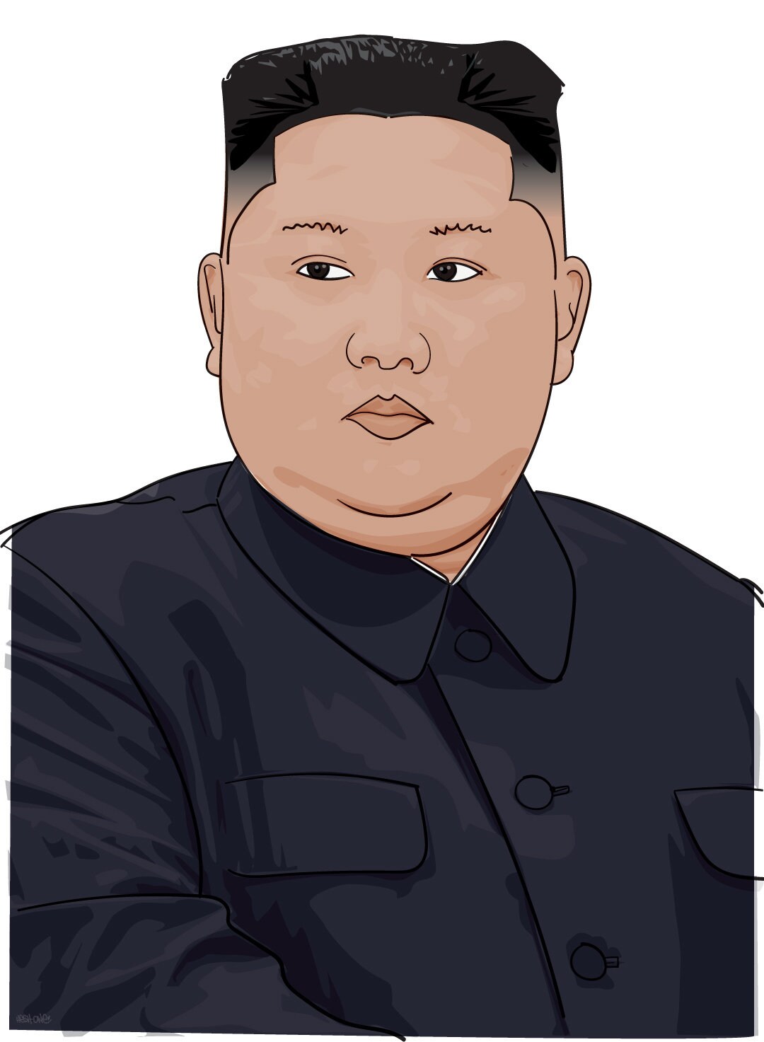 Kim Jong Un Printable Coloring Page: Homeschool Activity (PDF) - Etsy